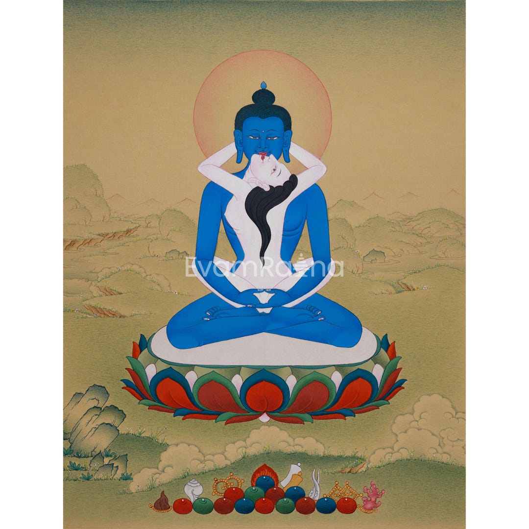 Tibetan Samantabhadra Buddha Thangka | the Supreme Buddha of the ...