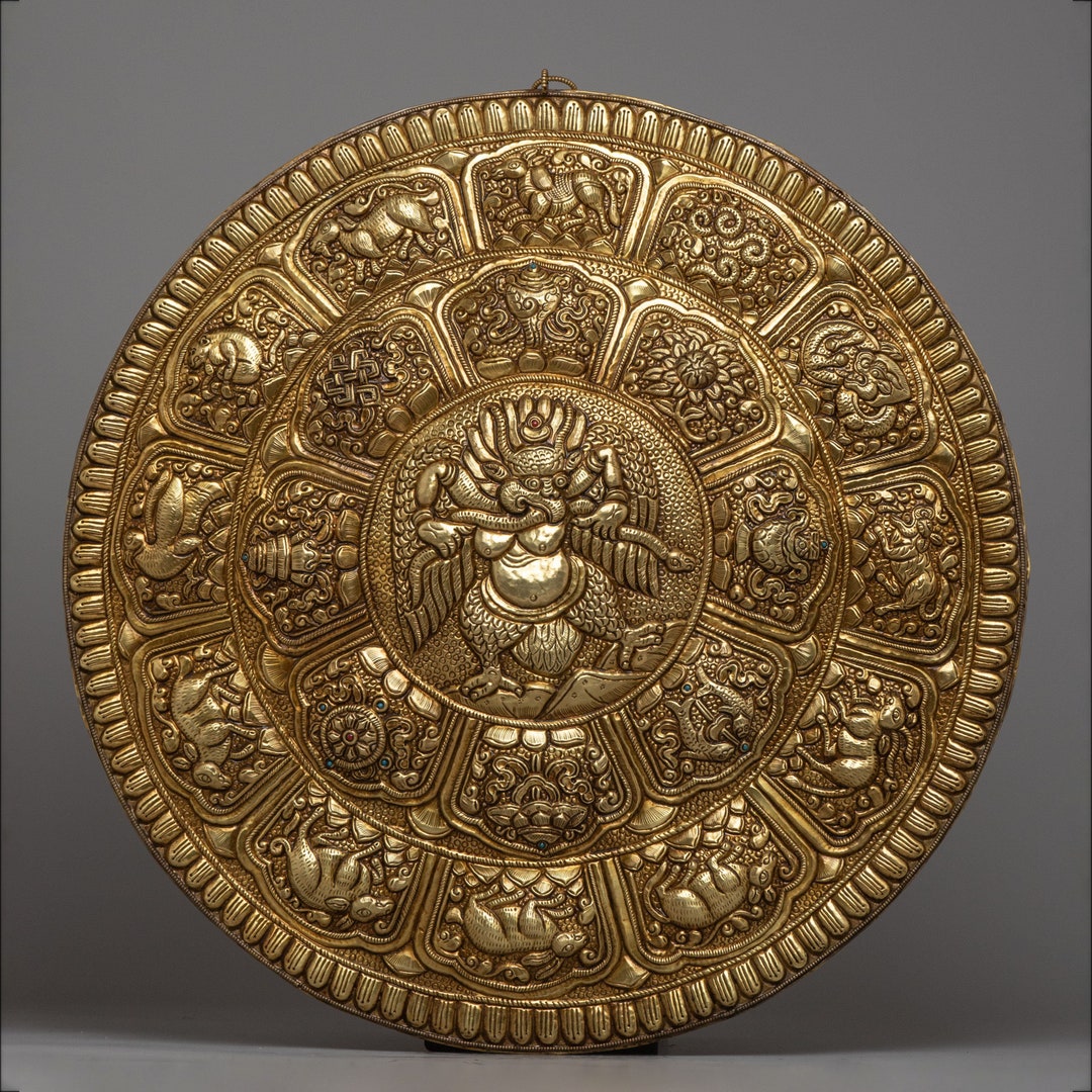 Garuda Metal Thangka : Stunning Hindu Wall Hanging for Spiritual ...