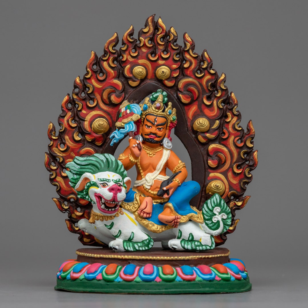 Tibetan God of Wealth & Prosperity Namtoshe Dzambala Statue Wealth ...