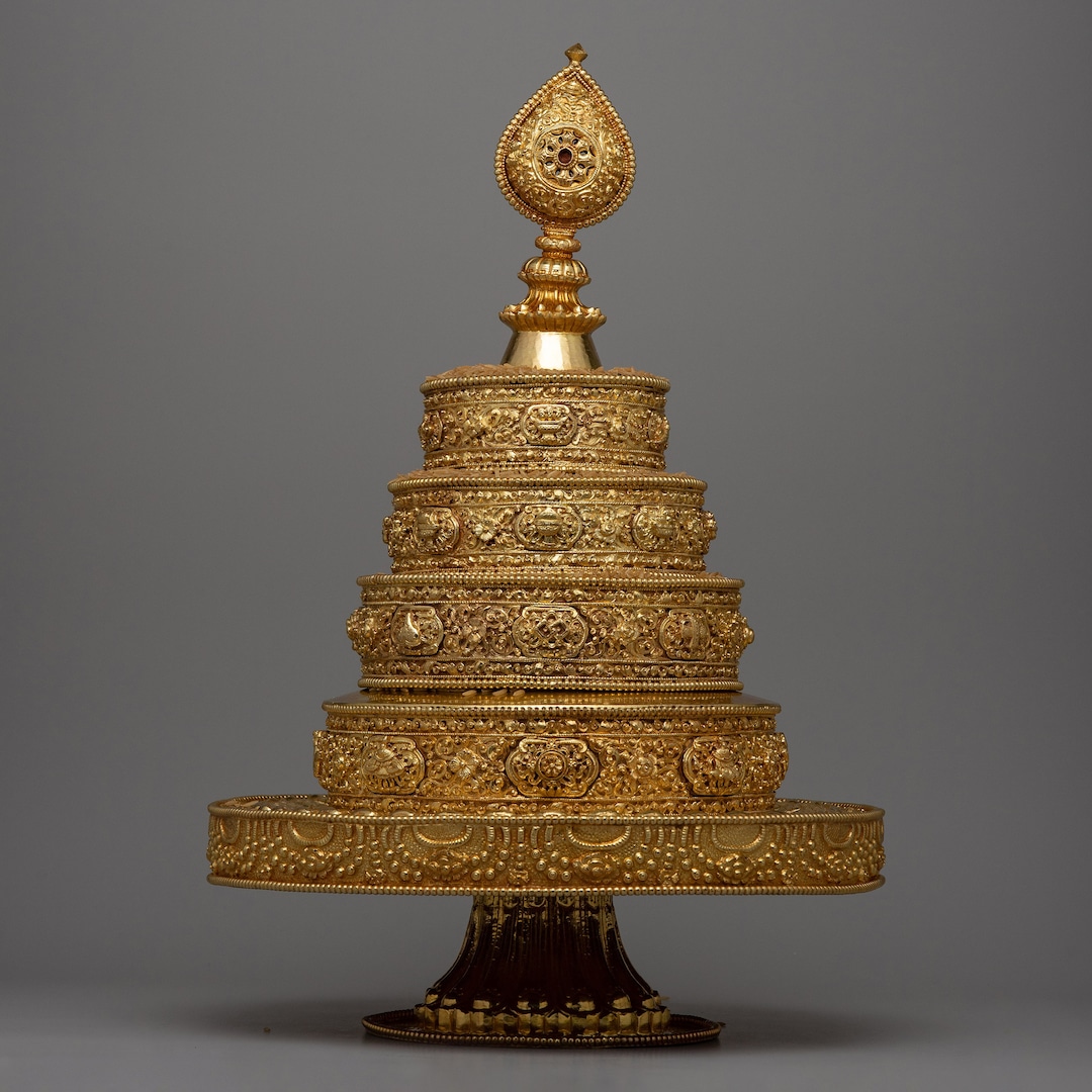 Handcrafted Mandala Rice Offering Set | Traditional Rice-offering Set ...