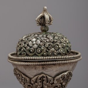 Tibetan Kapala Skull Cup | Silver Plated Buddhist Kapala Bowl |handmade ...