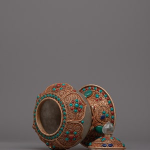 Gold Tibetan Rice Pot: Traditional Symbol of Offering Enhance Your ...