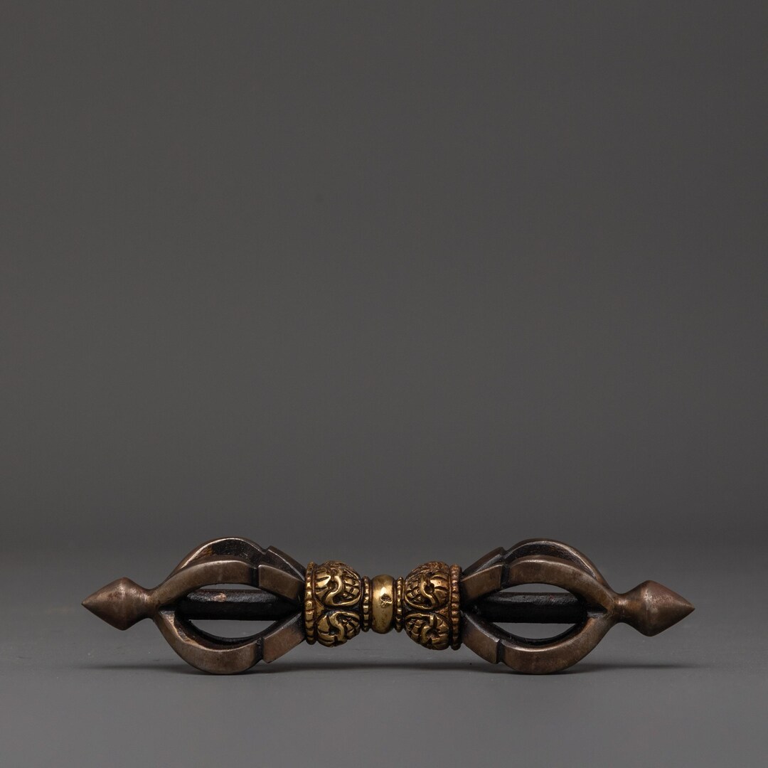 Enlightenment Thunder Vajra | Brass and Iron Ritual Dorje Symbol for ...