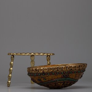 Tibetan Kapala Smudge Skull Cup Handcrafted Ritual Offering for ...