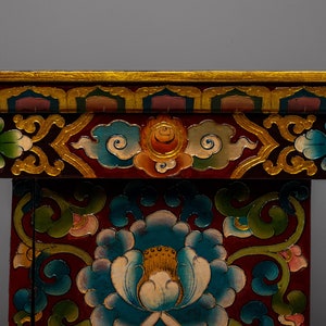 Tibetan Wood Folding Table | Authentic Tibetan Furniture | Traditional ...