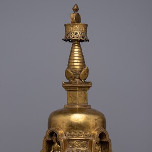 Gold Plated Stupa Chaitya Stupa: Symbol of Enlightenment | Stupa for ...