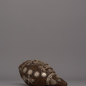 Elegant Silver-plated Pooja Sankha | Handmade Oxidized Copper Ritual ...