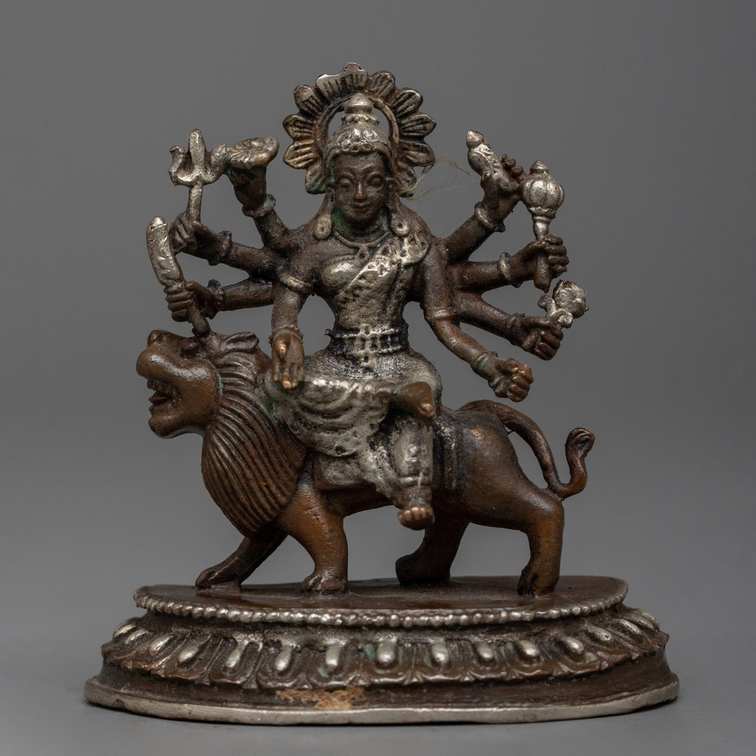 Hindu Goddess Mahadevi 8 Armed Durga Maa Statue | Devi Durga | Adi ...