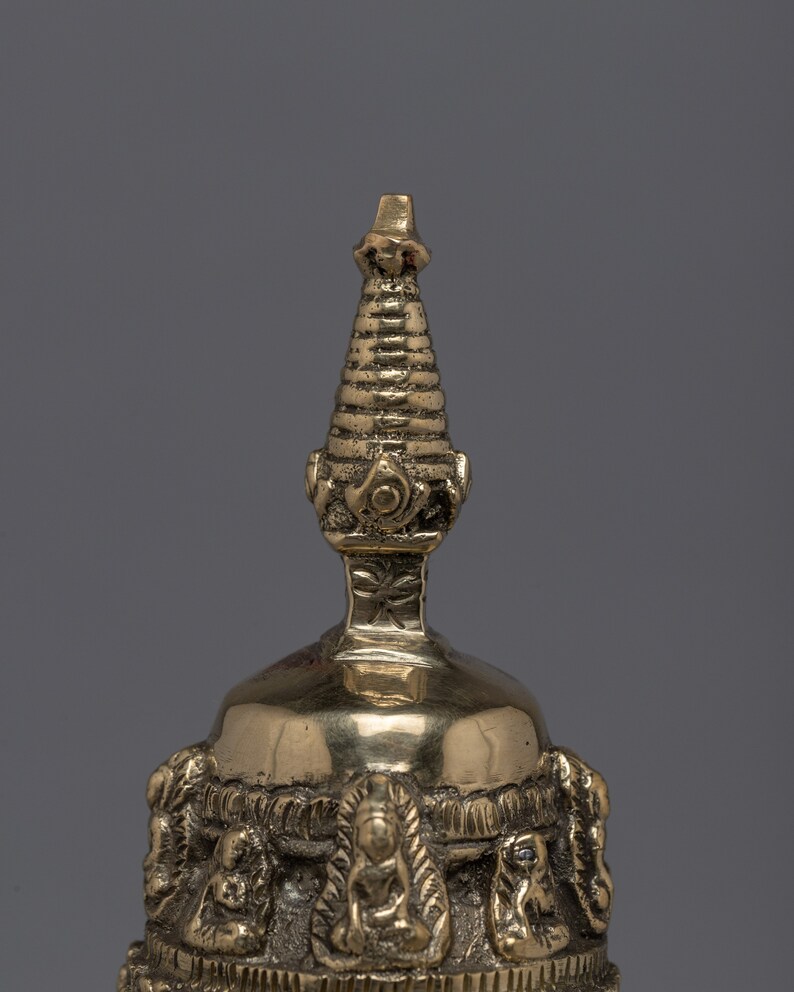 Brass Tibetan Stupa Buddhist Statue of Buddhas High - Etsy