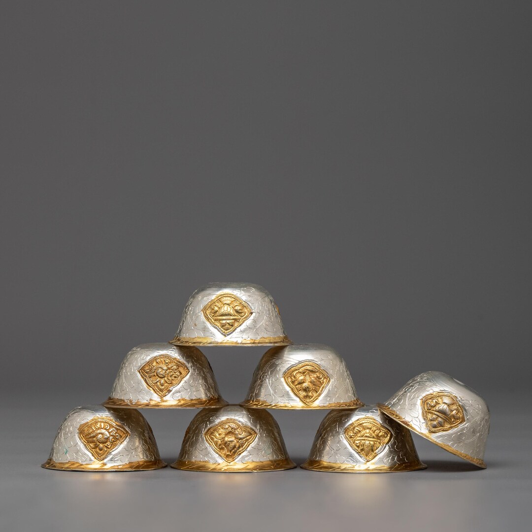 4cm " Water Offering Bowls | Authentic Tools for Meditation & Buddhist ...