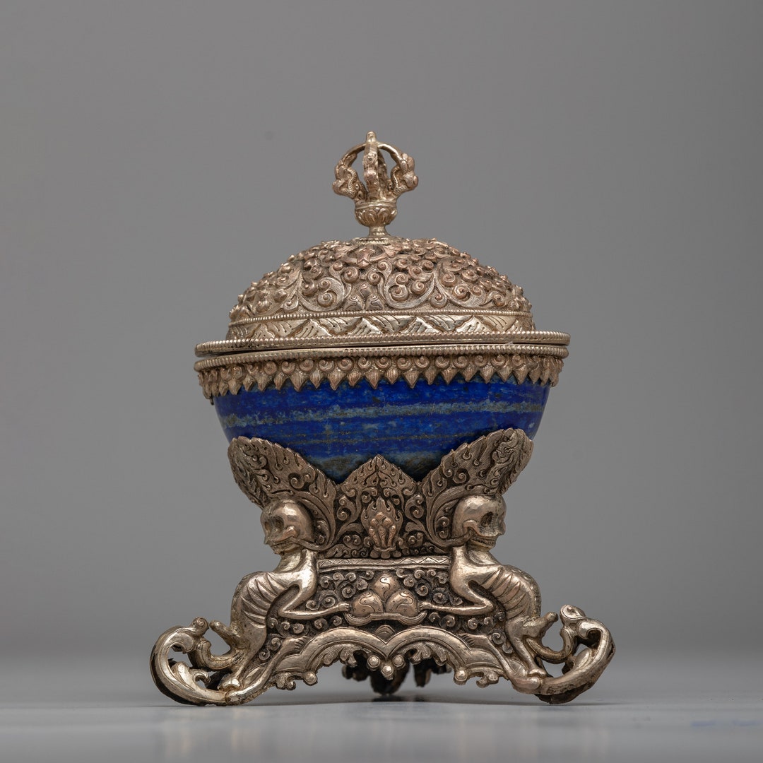 Sacred Buddhist Kapala Skull Ritual Vessel for Sacred Spaces Devotional ...