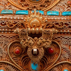 Himalayan Box With Filigree Work | Gold & Silver-plated Copper ...