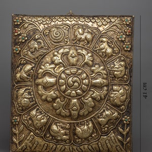 Tibetan Buddhist Vishwa Vajra Wall Hanging | Handbeaten With Buddhist ...