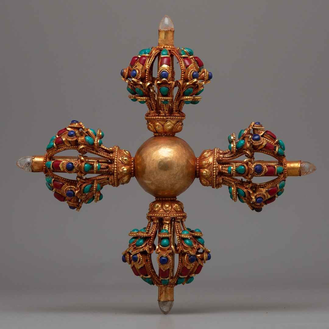Powerful Bishwo Vajra | Double Dorje Vajra | Tibetan Ritual Item ...