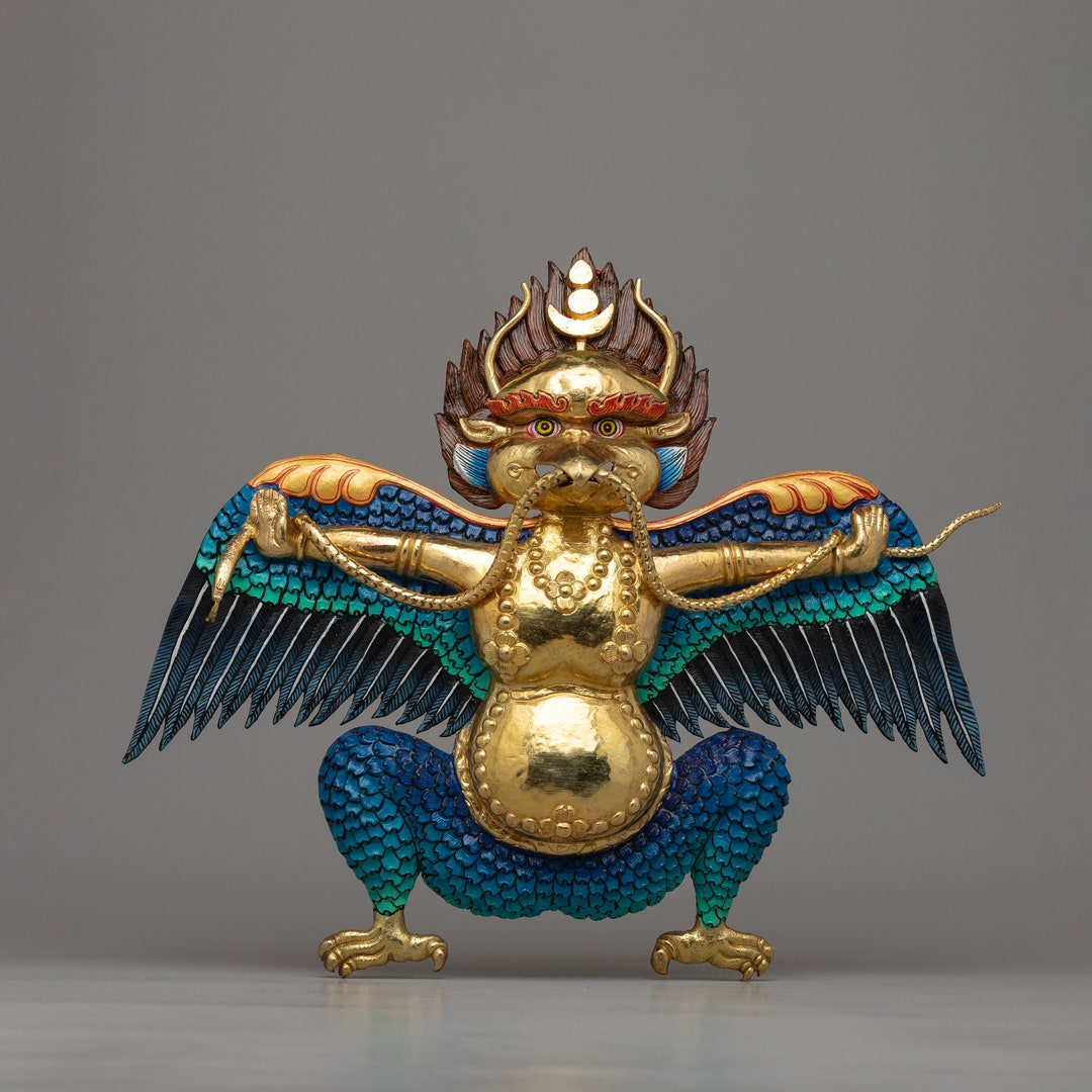 Garuda Wall Hanging Decor Hand Sculpted With Devotion Sacred Hindu ...