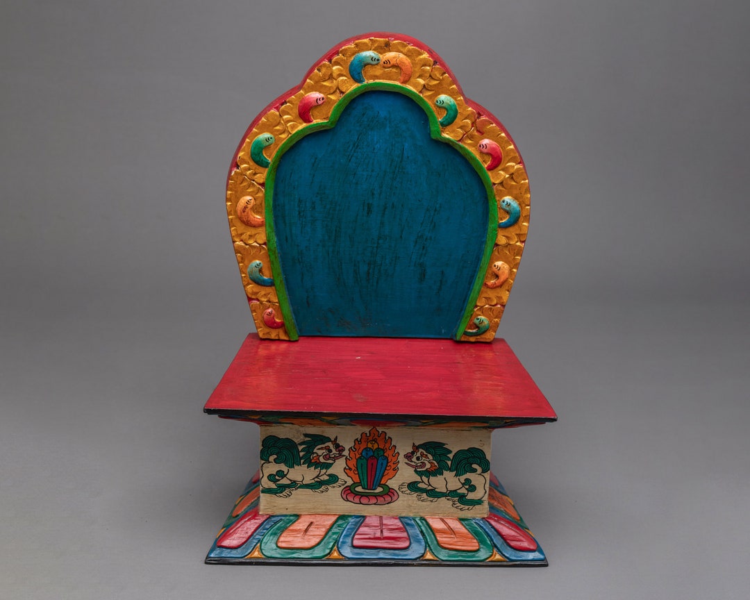 Tibetan Wooden Altar Throne for Statues | Handmade Nepalese Craft | Zen ...