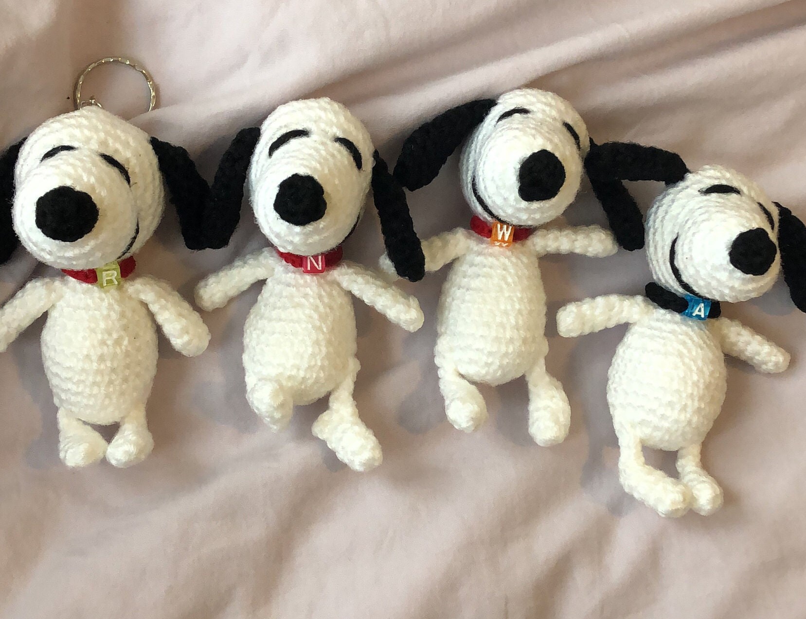 Snoopy Keychain - Etsy
