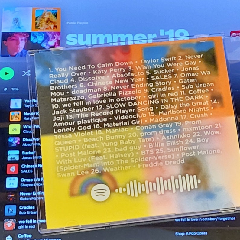 Custom Spotify Playlist to CD! - Etsy