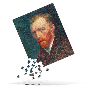 Fine Art Jigsaw Puzzle, Vincent Van Gogh Self-portrait, Impressionist ...