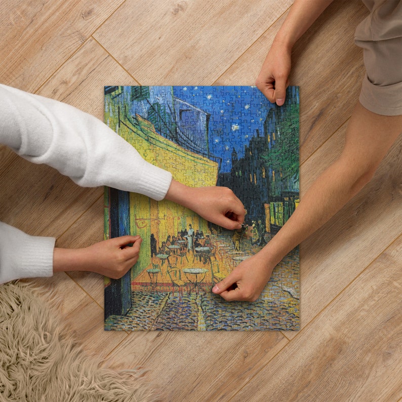 Fine Art Jigsaw Puzzle Vincent Van Goghs Café Terrace at - Etsy