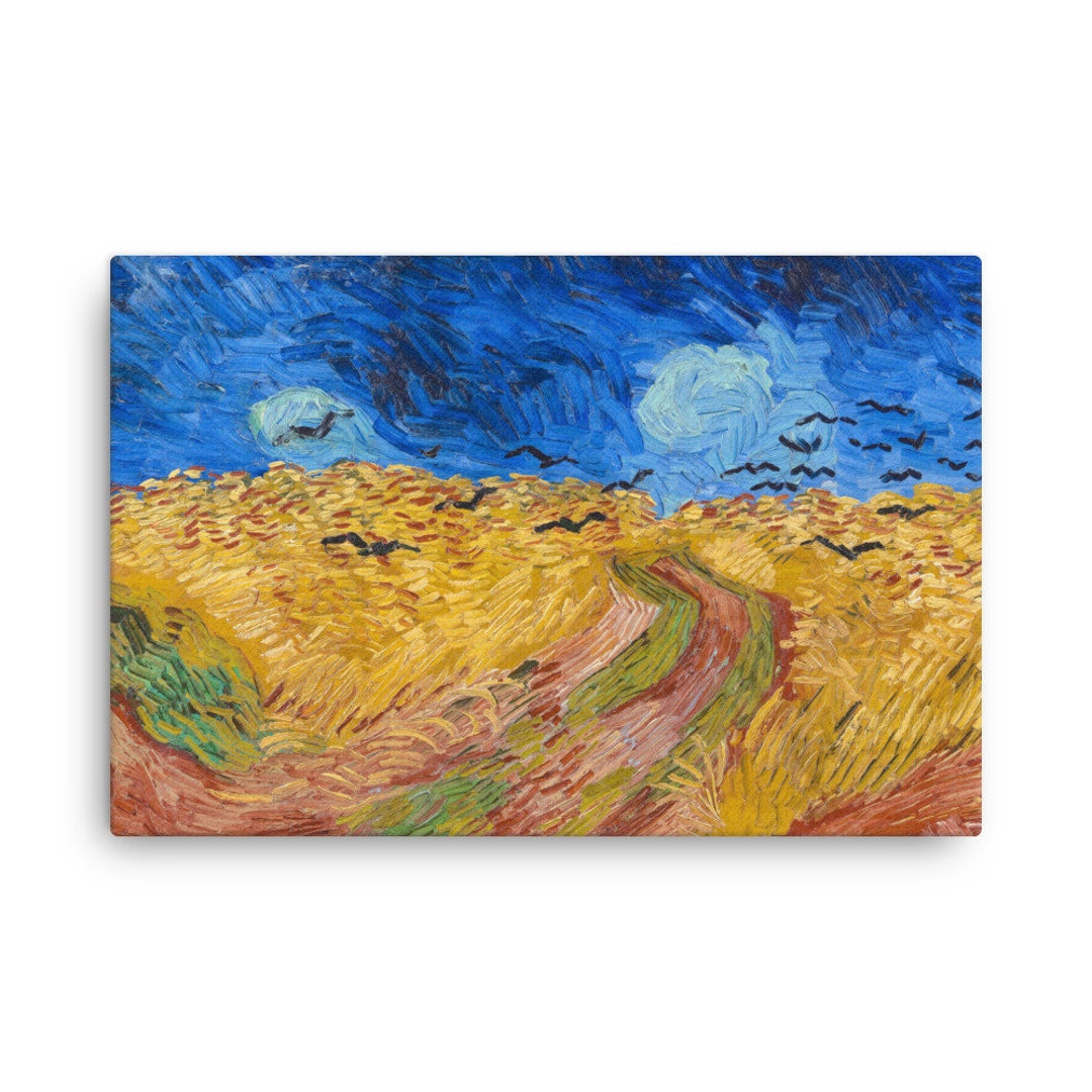 Wheatfield With Crows by Vincent Van Gogh Canvas Art Print, Vintage ...