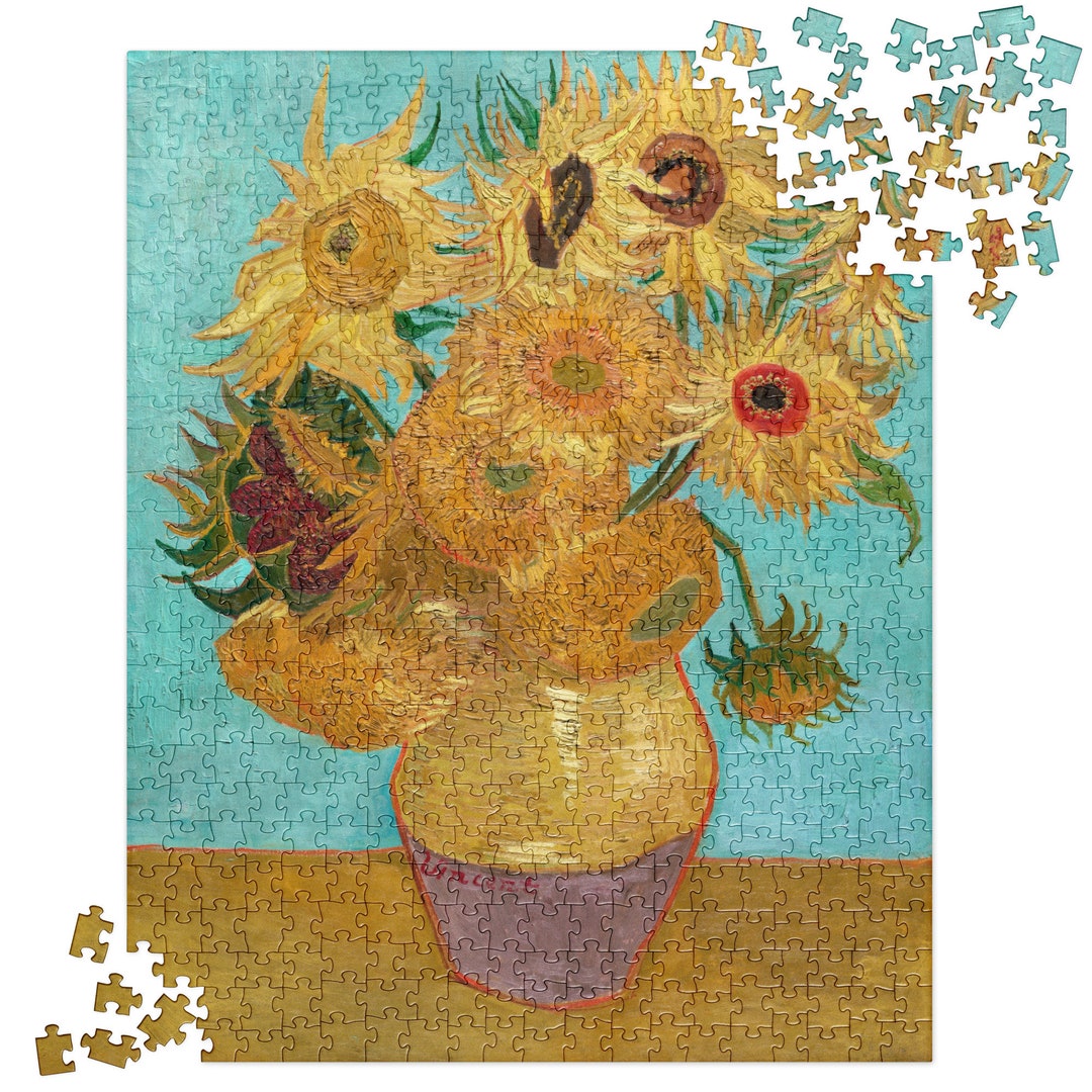 Fine Art Jigsaw Puzzle, Vincent Van Gogh Vase With Twelve Sunflowers ...