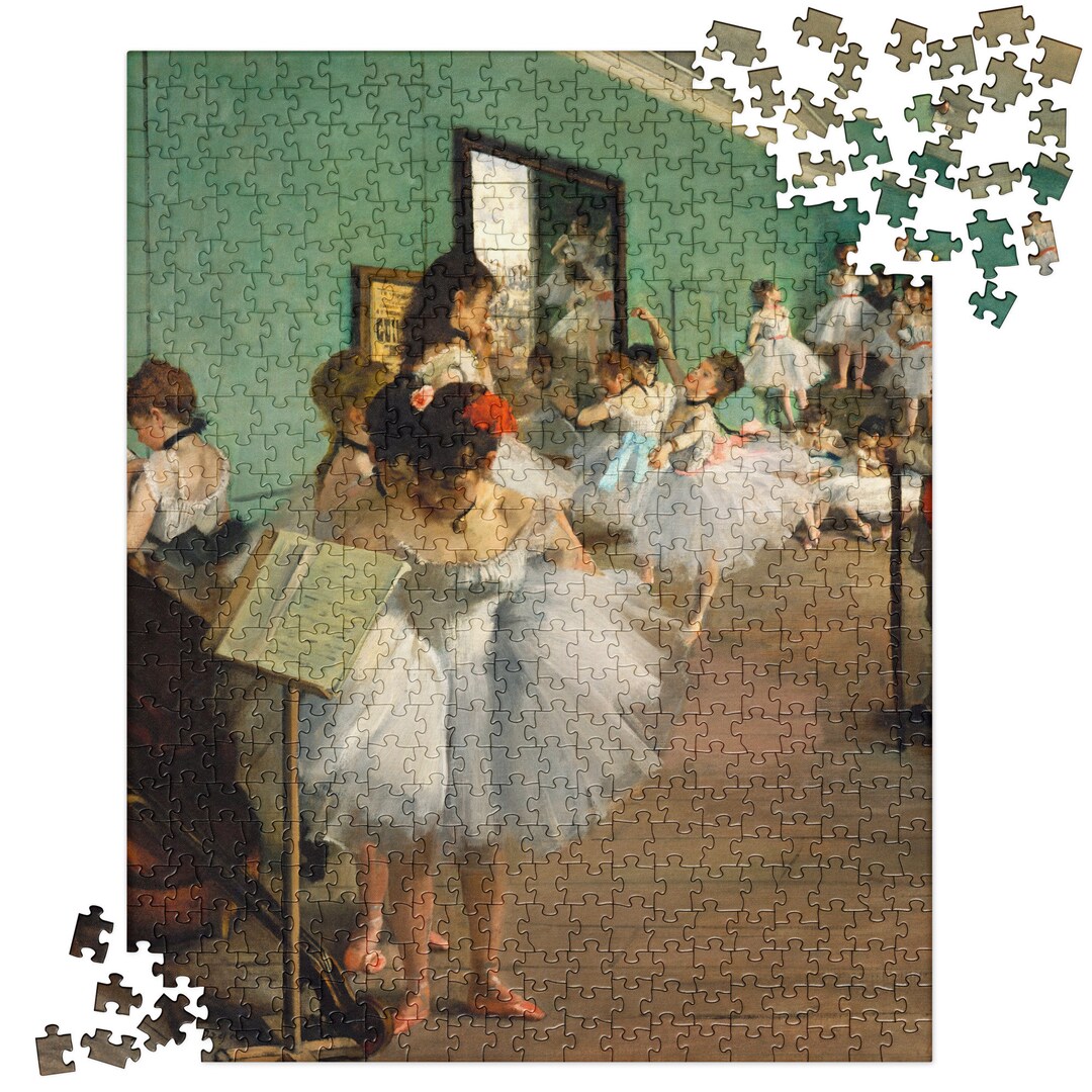 Fine Art Jigsaw Puzzle, the Dance Class by Edgar Degas, Cute Ballet ...