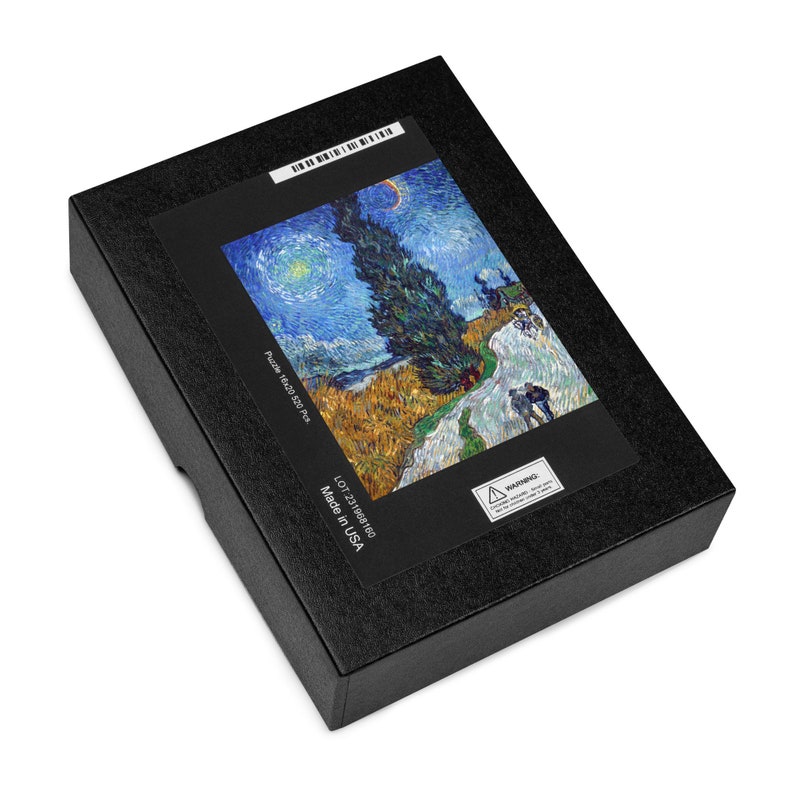 Fine Art Jigsaw Puzzle, Vincent Van Gogh's Road With Cypress and Star ...