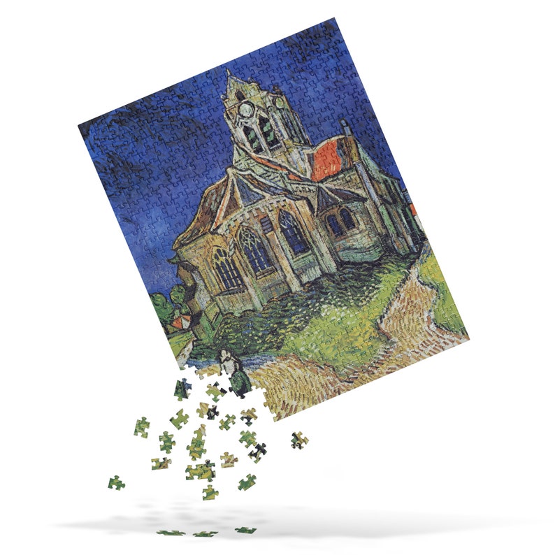 Fine Art Jigsaw Puzzle, Vincent Van Goghs the Church at Auvers, Gift ...