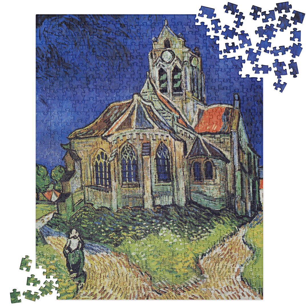 Fine Art Jigsaw Puzzle, Vincent Van Goghs the Church at Auvers, Gift ...