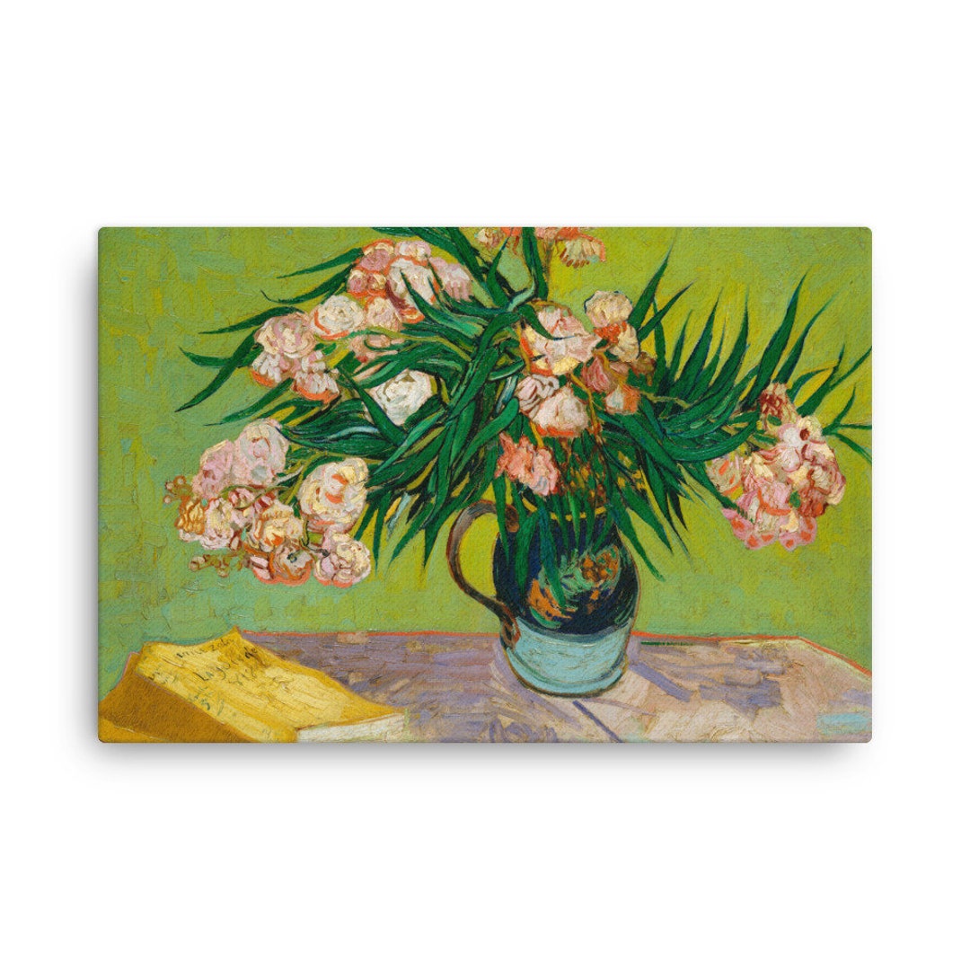 Oleanders by Vincent Van Gogh Canvas Art Print, Vintage Decor ...