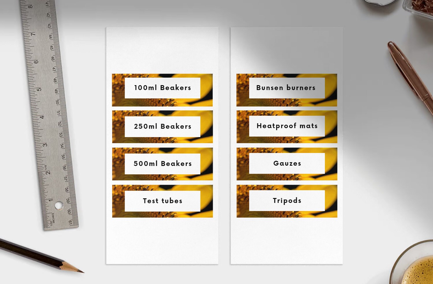 Sunflower Science Classroom Decor Bundle. - Etsy