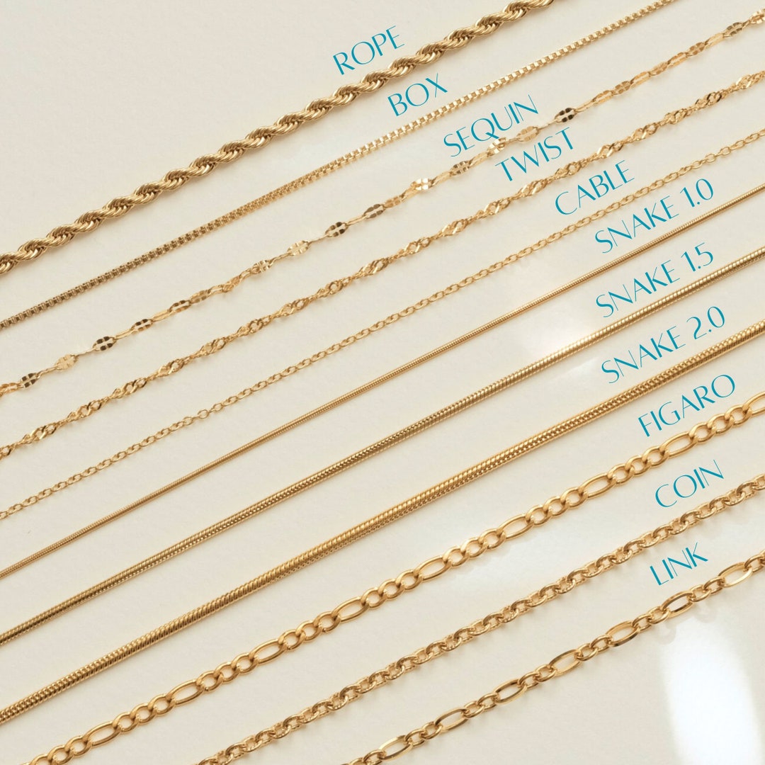 18K Gold PVD Coating Chain, Gold Chain, Cable Chain, Sequin Chain ...