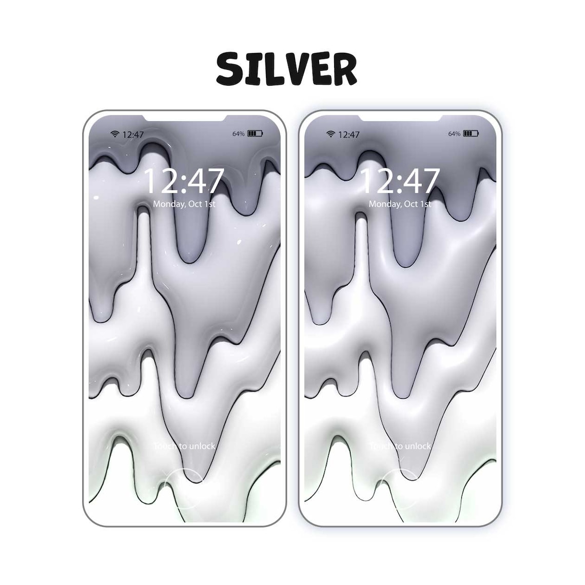 3D Icing Phone Wallpapers set of 18 3D Splash Screen - Etsy