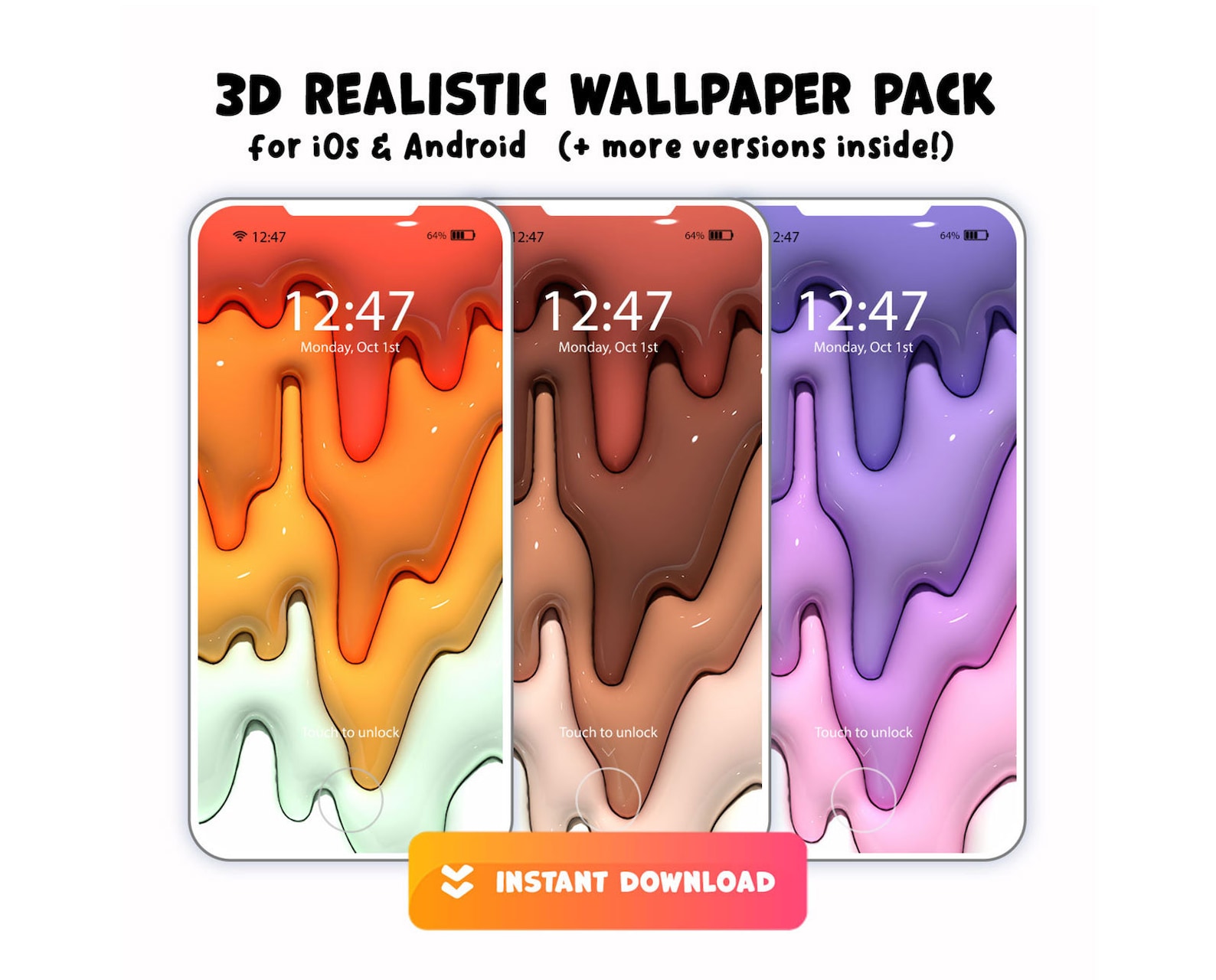 3D Icing Phone Wallpapers (set of 18), 3D Splash Screen, Wallpaper for ...