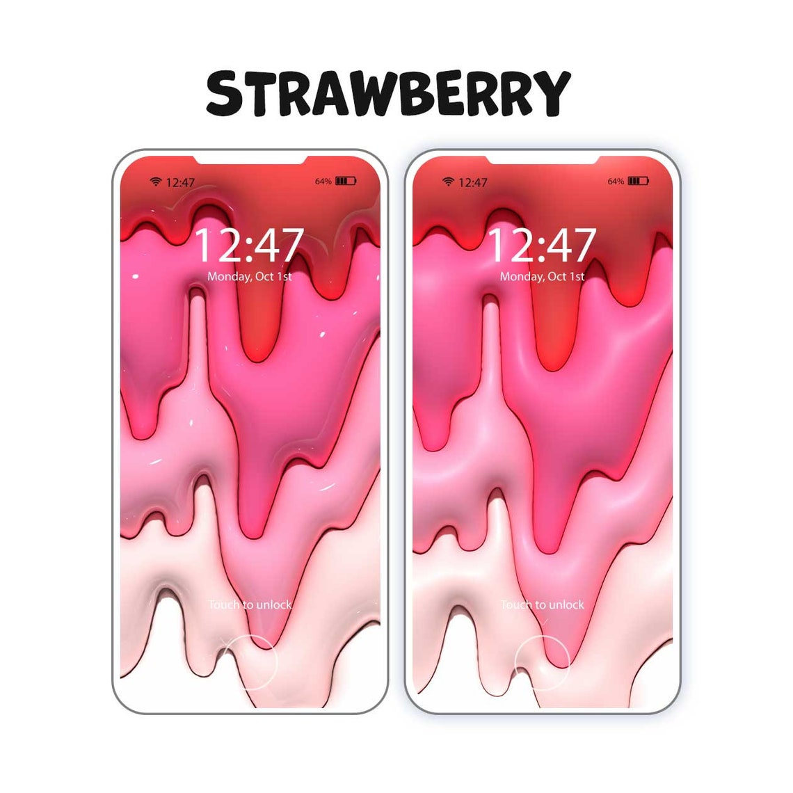 3D Icing Phone Wallpapers set of 18 3D Splash Screen - Etsy