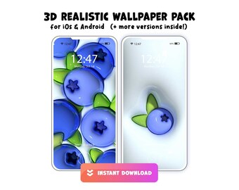 3D Icing Phone Wallpapers set of 18 3D Splash Screen - Etsy