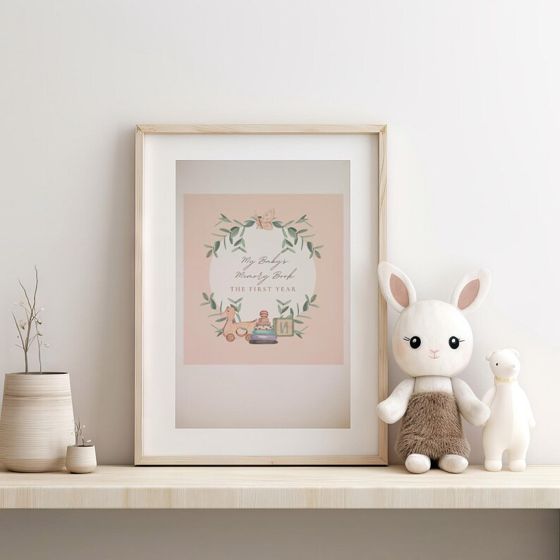 Editable Canva Template - Baby’s First Year Memory Book - Customizable ...