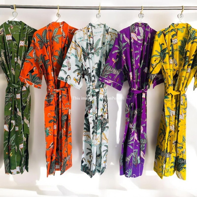 Indian Cotton Robe - Etsy