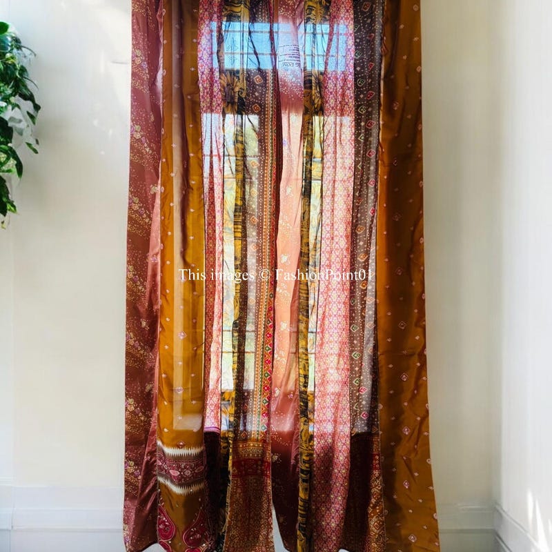 Indian Curtain Black - Etsy