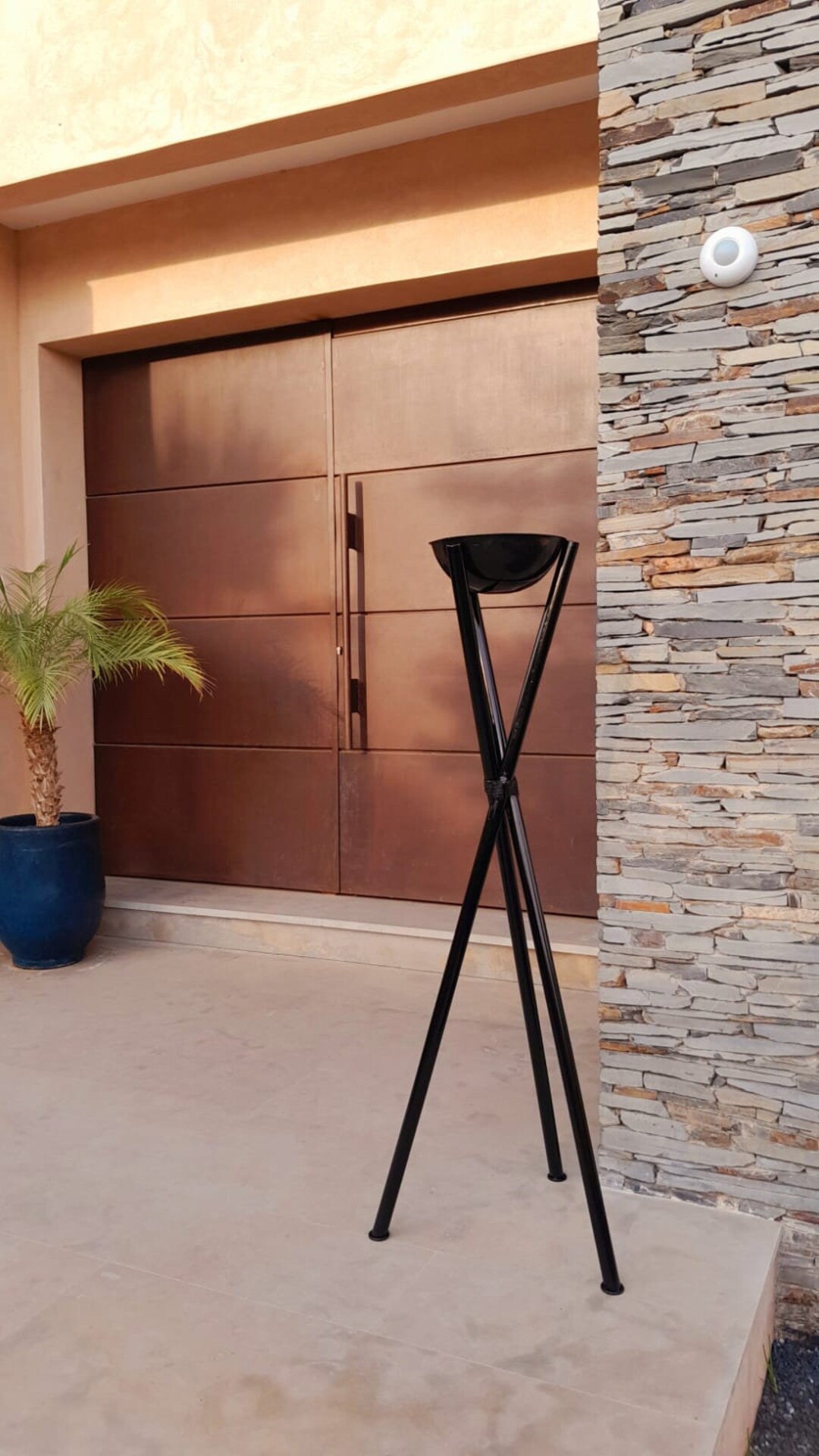 Outdoor Candle Tripod, Black Metal Torch, Black Brazier, 140 Cm - Etsy