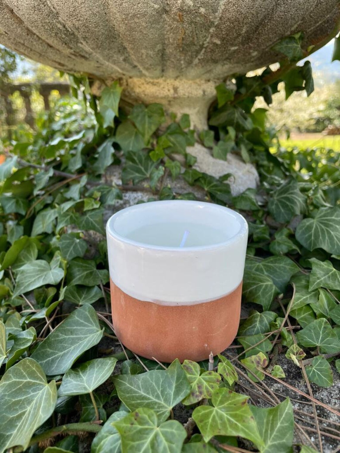 “handmade Scented Candles - Oud Scent, Handmade in Terracotta” - Etsy