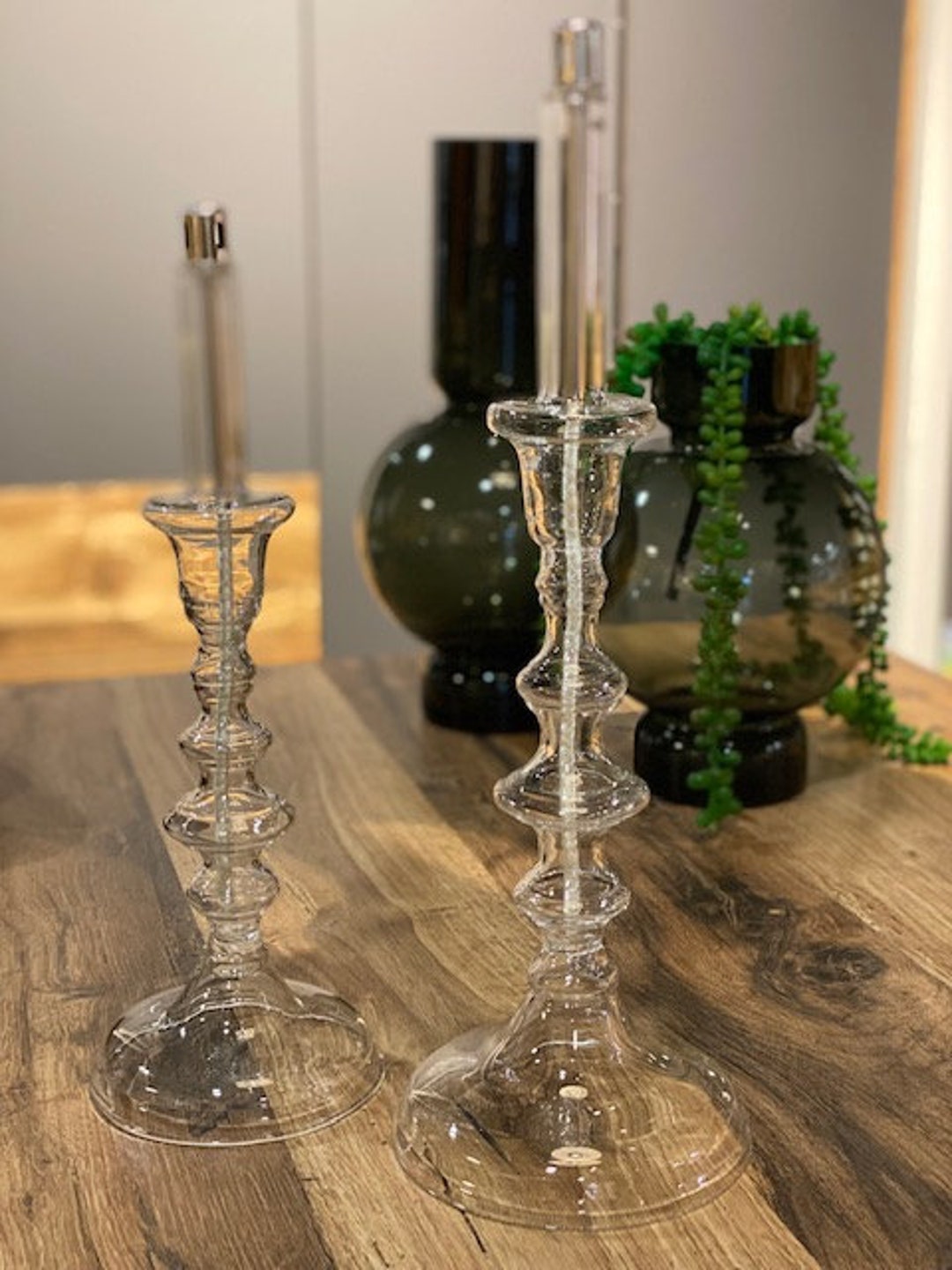 Oil Lamp, Candlesticks, Modern Glass, Transparent, Living Room ...