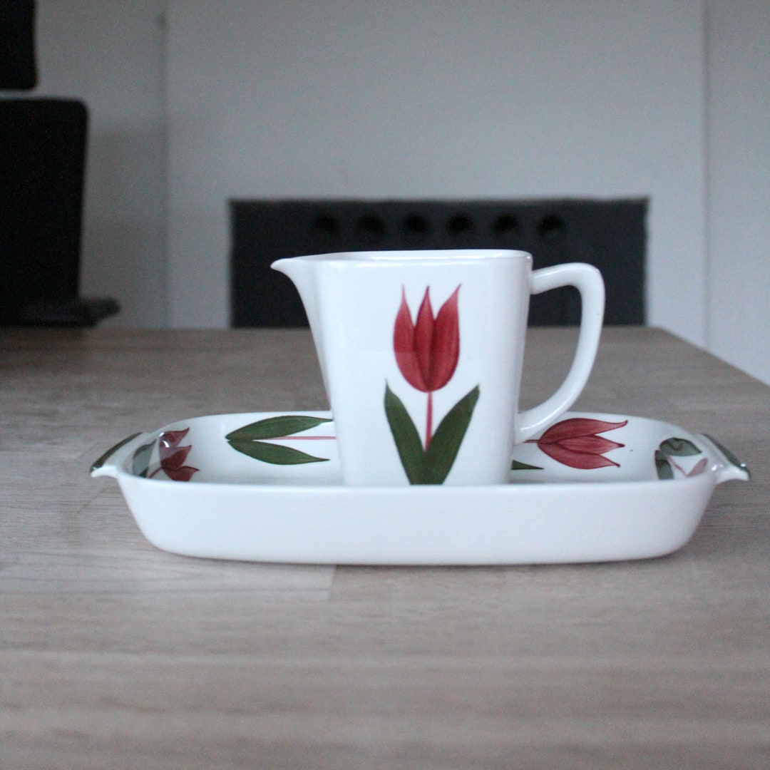 Rörstrand gloria Ceramic Fireproof Dish and Pitcher - Etsy