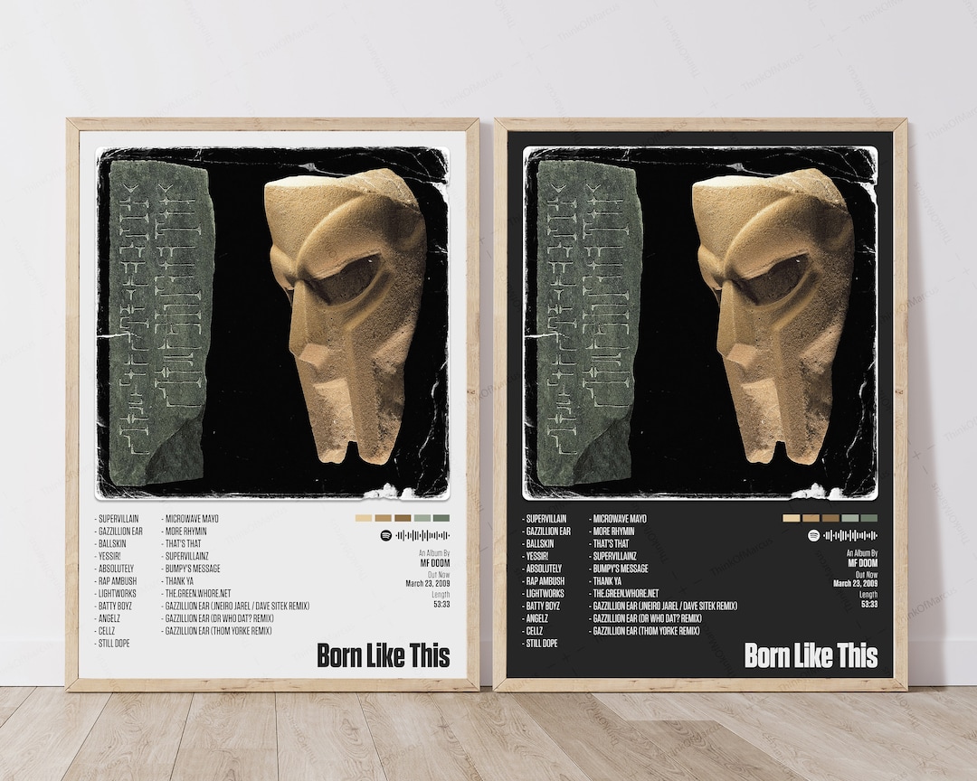 MF DOOM Poster Born Like This Poster Mf Doom Born Like - Etsy