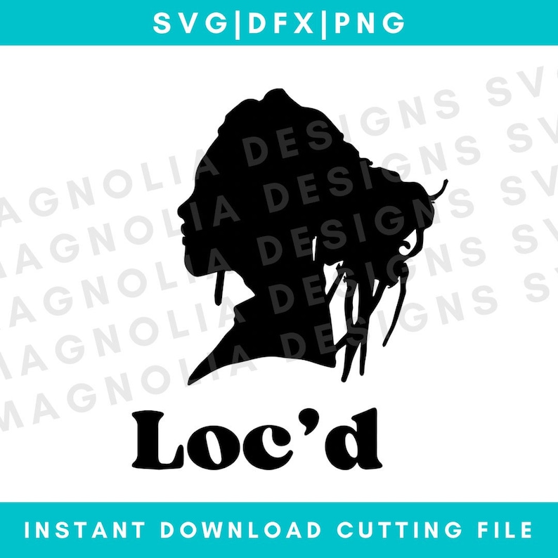 Loc'd Svg, Locs, File for Cricut, Instant Download, Dxf, Png, Clip Art ...