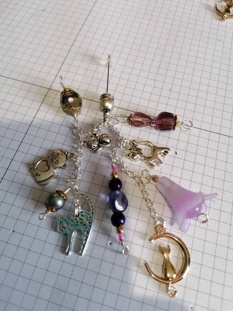 Stopper Topper Glitter Glue Pin With Dangles - Etsy