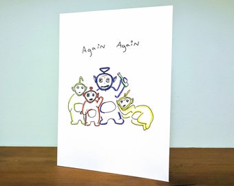 Teletubbies Card - Etsy UK