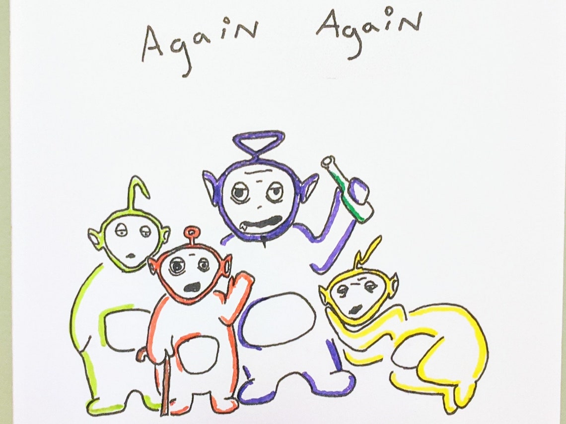 Teletubbies Birthday Card. Funny Cartoon 90s - Etsy Canada