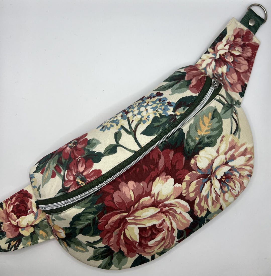 Upcycled Vintage Floral Bum Bag | Eco-conscious Fashion | Small Fanny ...